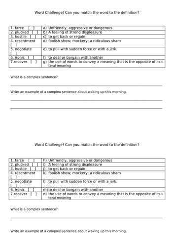 IGCSE Edexcel English Language Anthology SOW | Teaching Resources