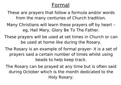 Prayer | Teaching Resources