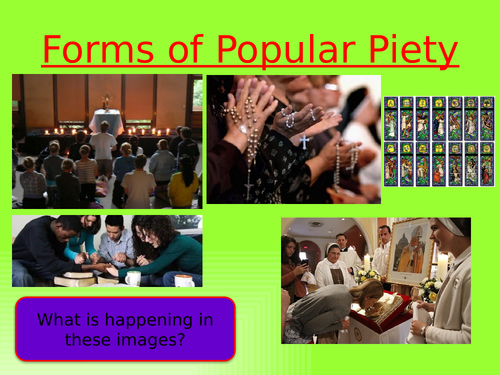 Popular Piety | Teaching Resources