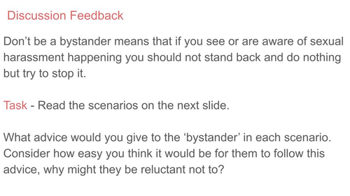 Sexual Harassment PSHE | Teaching Resources