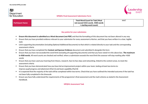 NPQML 2022 Full Marks English Phonics SEN | Teaching Resources