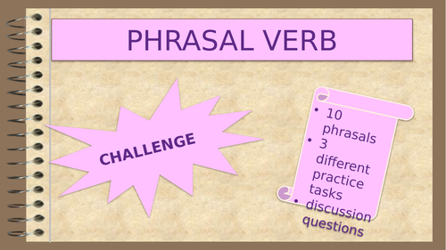 Phrasal verb challenge 5 | Teaching Resources