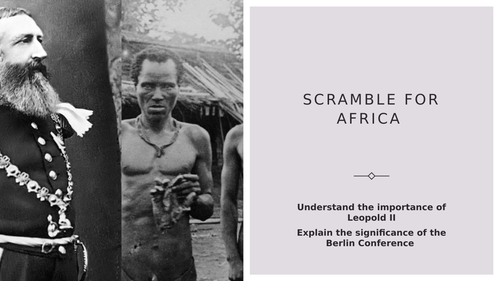 3. Scramble for Africa | Teaching Resources