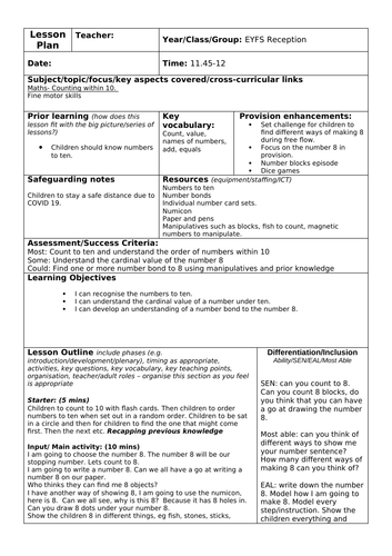 EYFS Maths number bonds to 10 | Teaching Resources