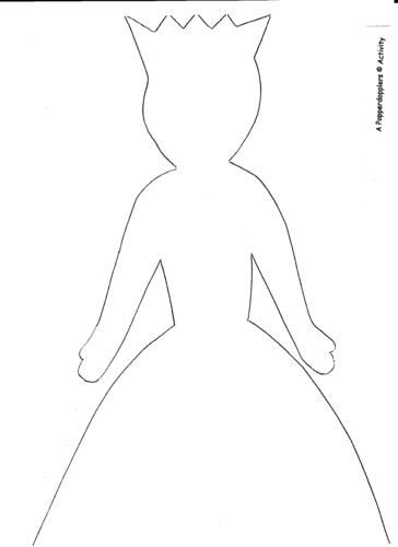 CORONATION Royal Figure Templates to cut out & decorate: King/Queen ...