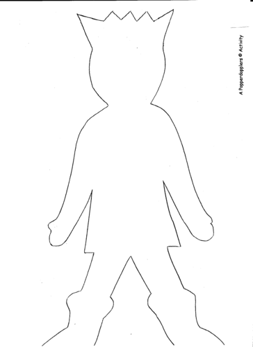 CORONATION Royal Figure Templates to cut out & decorate: King/Queen ...