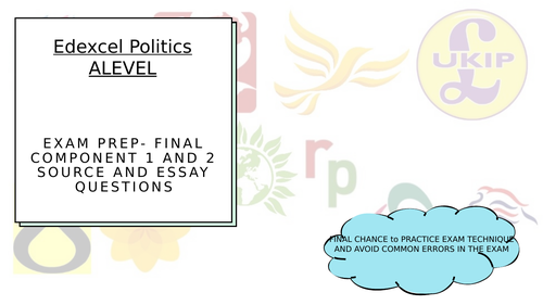 Politics Alevel Source Questions | Teaching Resources
