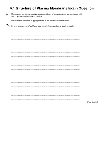 OCR A-Level Biology Plasma Membranes | Teaching Resources