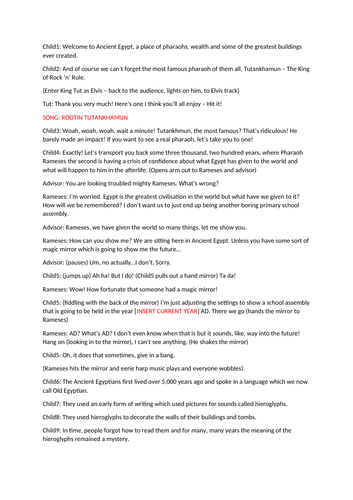 Ancient Egyptian Class Assembly | Teaching Resources