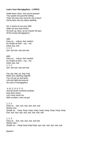 Ancient Egyptian Class Assembly | Teaching Resources