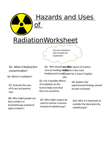 Hazards and uses and ionising radiation | Teaching Resources Hazards and uses and ionising radiation | Teaching Resources