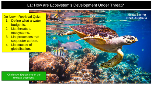 Ecosystems Under Threat AQA | Teaching Resources