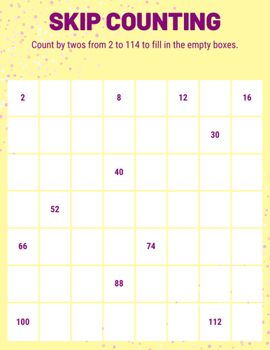 Worksheet: Skip Counting by 2s | Teaching Resources