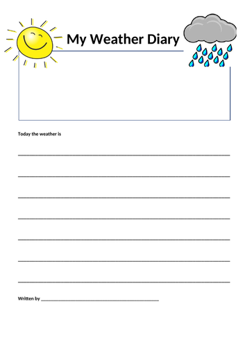 My weather diary | Teaching Resources