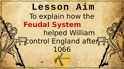 KS3 History: King William Conqueror & The Feudal System (Medieval ...