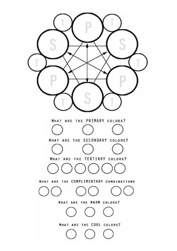 Colour Theory Worksheet - KS3/4 | Teaching Resources