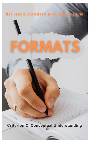 IB French SL and HL formats (Criterion C) | Teaching Resources