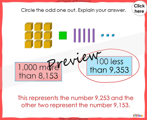 1,000 More or Less - Year 4 | Teaching Resources