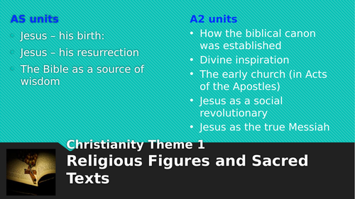 WJEC/Eduqas ALevel RS: Bible in Daily Life - Religious Figures Sacred ...