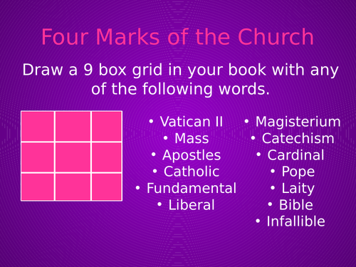 4 Marks of the Church | Teaching Resources