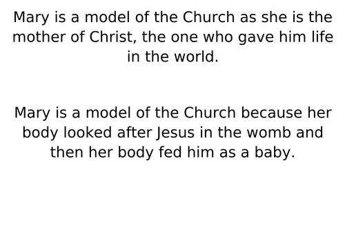 Mary as Model of the Church | Teaching Resources