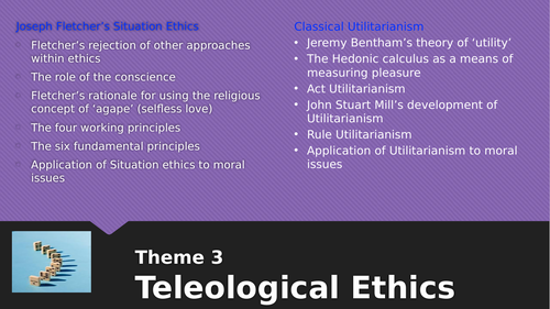 WJEC/Eduqas ALevel RS: Situation Ethics Application - Teleological ...