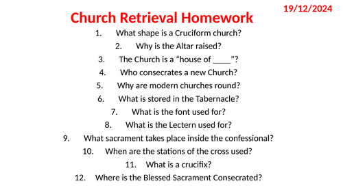 Catholic Church Features | Teaching Resources