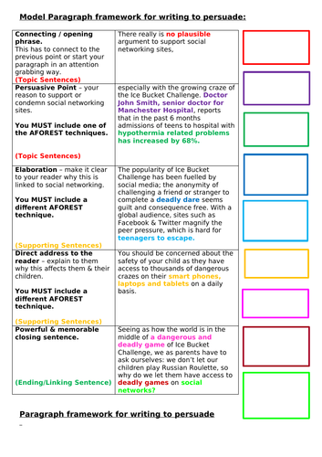 AQA Paper 2 -English Language: How to Write Non-Fiction Paragraphs ...