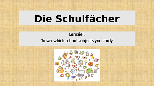 Y8 German - Schulefaecher | Teaching Resources