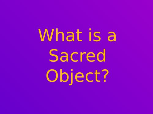 Catholic Sacred Objects | Teaching Resources