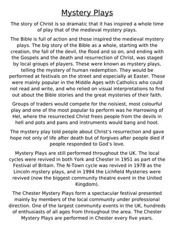 Christian Drama | Teaching Resources