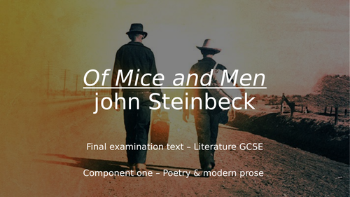 Of Mice and Men - introduction and context | Teaching Resources
