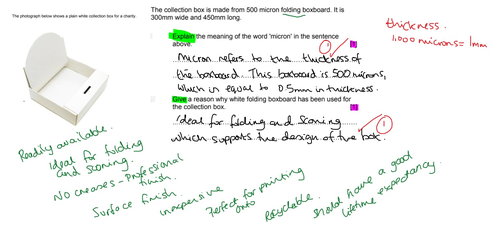 EDUCAS GCSE DT Revision Papers & Boards | Teaching Resources