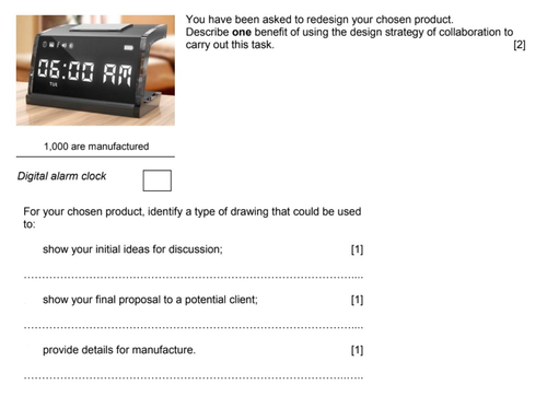EDUCAS DT GCSE Exam Prep Q5 Electronics. | Teaching Resources
