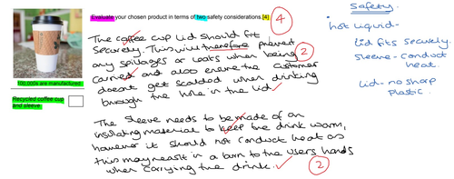 EDUCAS DT GCSE Exam Prep Q5 Papers&Board | Teaching Resources