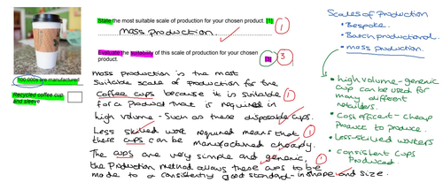 EDUCAS DT GCSE Exam Prep Q5 Papers&Board | Teaching Resources