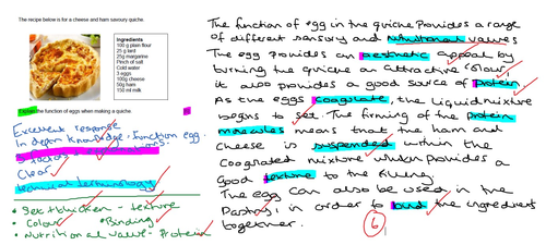WJEC Food&Nutrition Exam Q Walk Through | Teaching Resources
