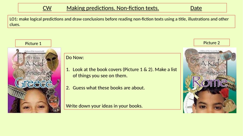 Making Predictions about a Non-fiction Text | Teaching Resources