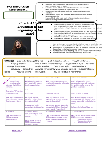 KS3 The Crucible by Arthur Miller Fully Resourced Scheme | Teaching ...
