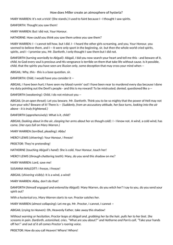 KS3 The Crucible by Arthur Miller Fully Resourced Scheme | Teaching ...