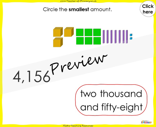 Comparing 4-Digit Numbers - Year 4 | Teaching Resources