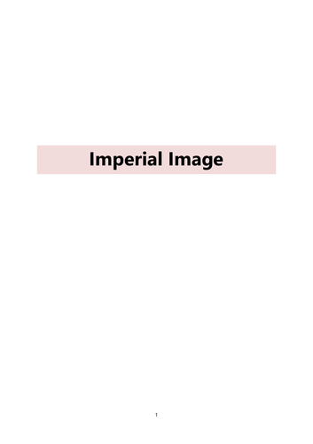 OCR Classical Civilisation Revision Notes - Imperial Image | Teaching ...