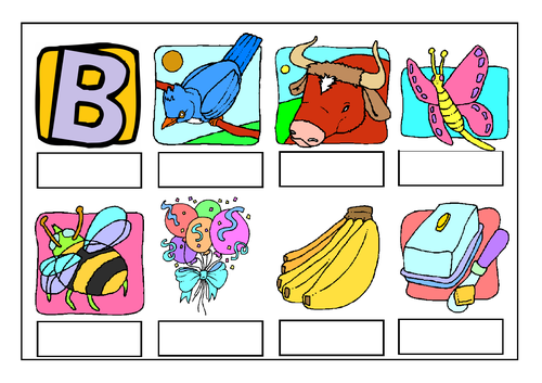 Letter B Label, Write, Colour EYFS / KS1 | Teaching Resources