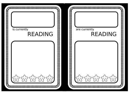 'Currently Reading' sign | Teaching Resources