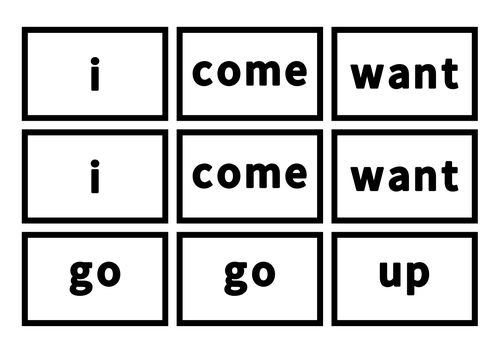 High Frequency Words - Reception - Go Fish / Pairs Game | Teaching ...