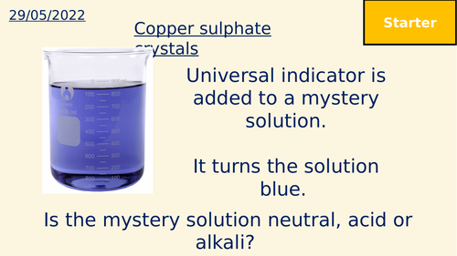 Copper Sulphate Crystals KS3 | Teaching Resources