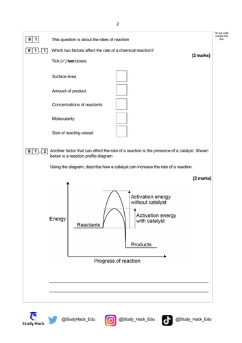 AQA GCSE Chemistry 2022 Triple Higher Paper 2 PREDICTED PAPER ... AQA GCSE Chemistry 2022 Triple Higher Paper 2 PREDICTED PAPER ...