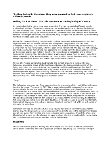 Narrative example with feedback IGCSE English2022 Paper 2 | Teaching ...