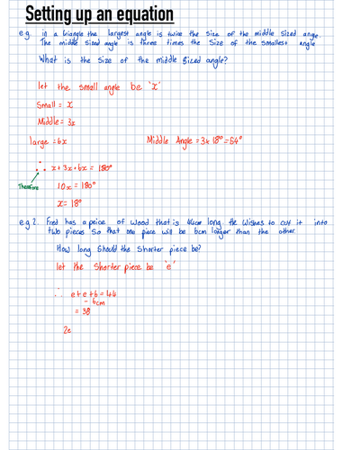 Edexcel Igcse Maths Notes Teaching Resources
