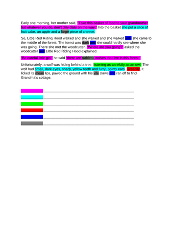 Little Red Riding Hood- Talk for Writing- Full Unit with Resources ...